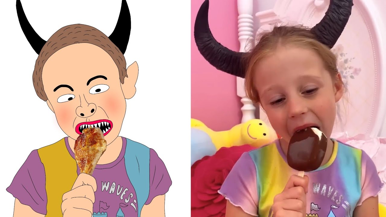 Nastya Shows What Happens Drawing Meme | Like Nastya - YouTube