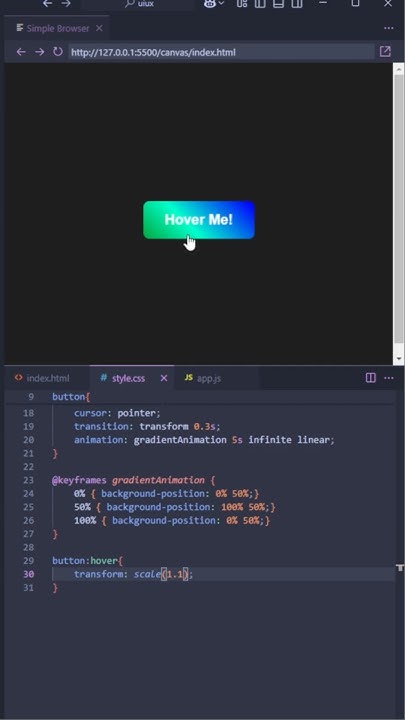 🔥Timelapse Creating Color Changing Button Animation with CSS - YouTube