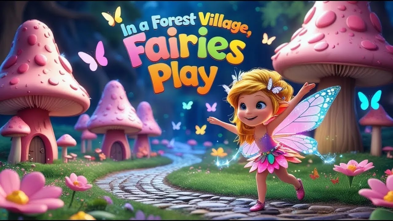 In a Forest Village, Fairies Play | Kids Rhymes | Kids Song #youtube # ...
