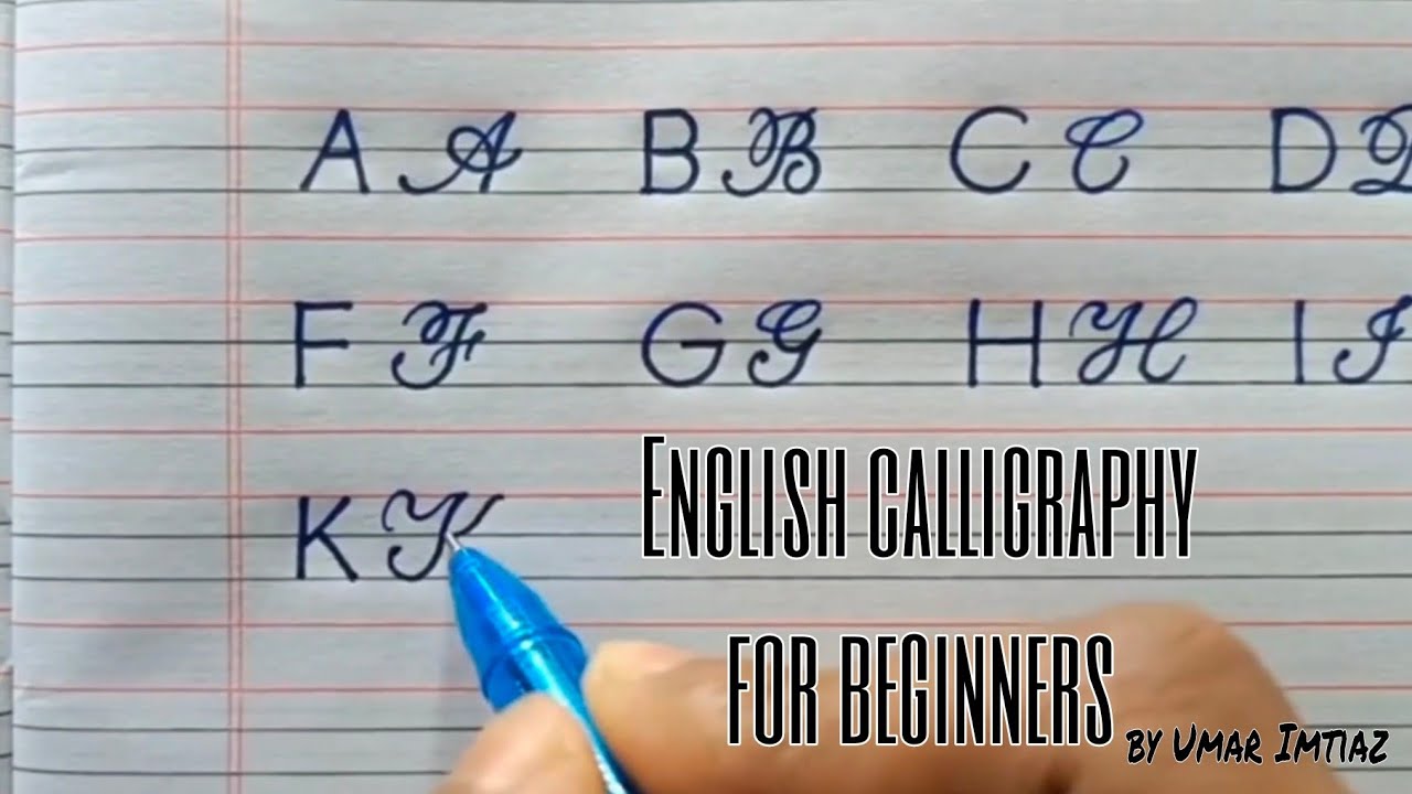 English capital and small letters calligraphy| lecture no 1. - YouTube