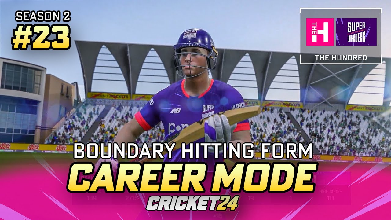 BOUNDARY HITTING FORM - CRICKET 24 CAREER MODE #23 - YouTube