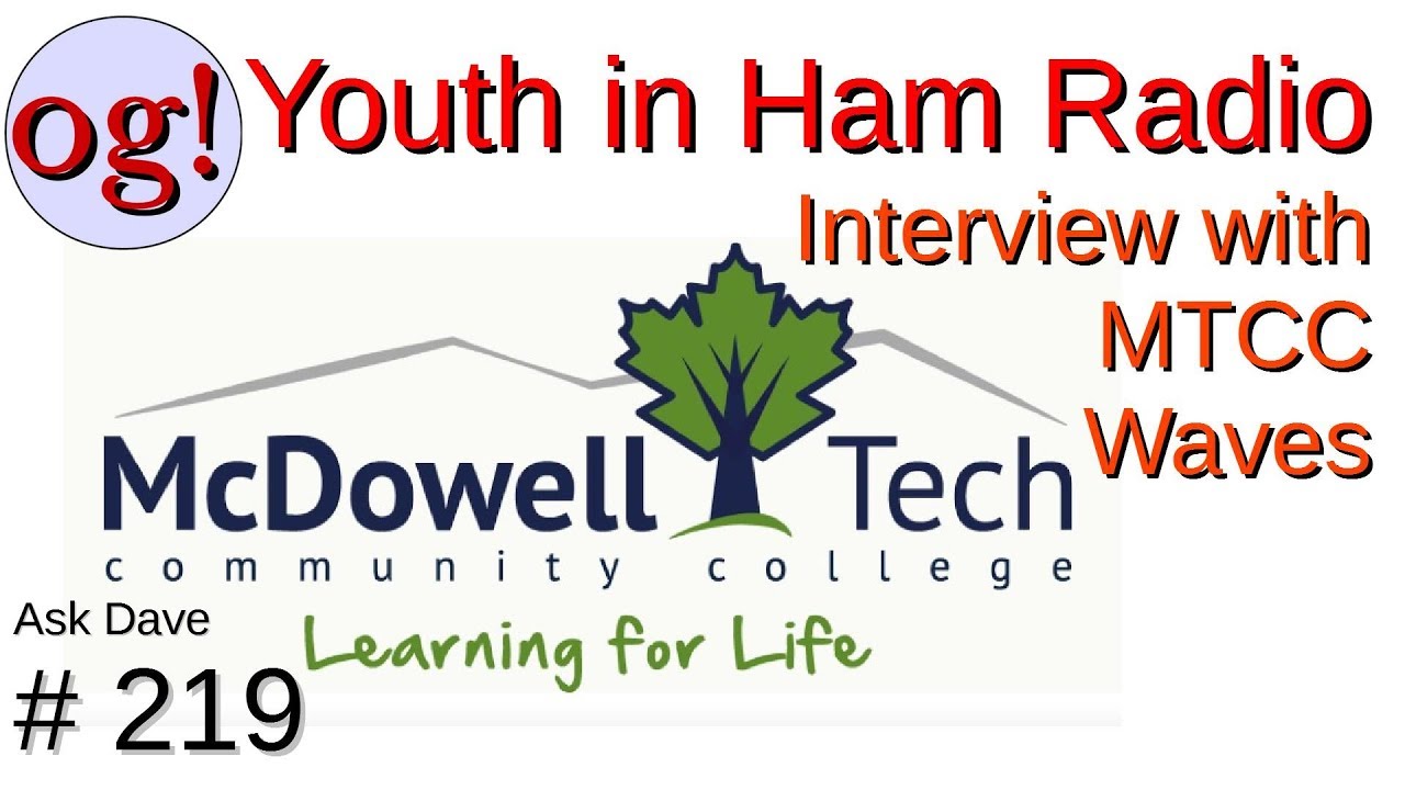 Youth in Amateur Radio: Interview with MTCC Waves (#219) - YouTube