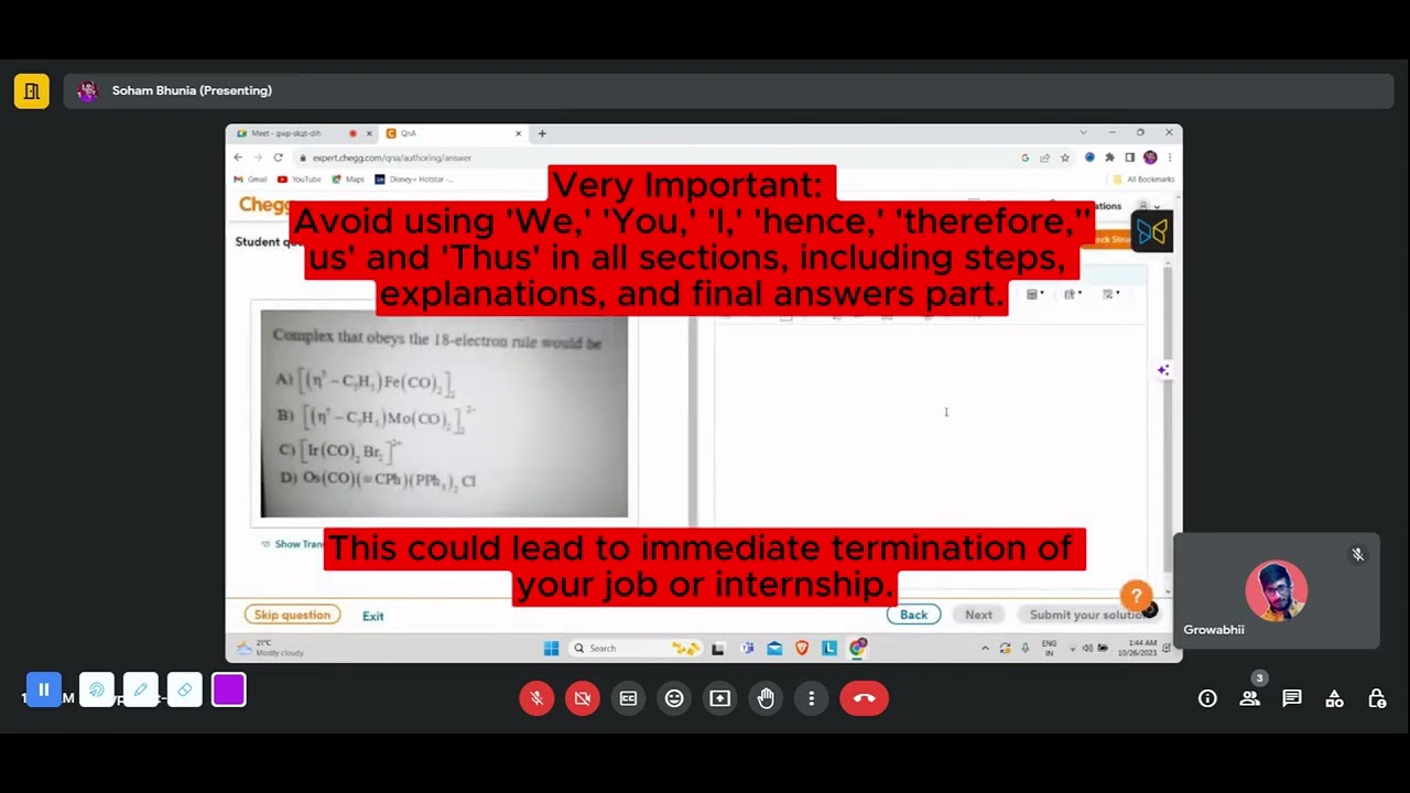 Part 2 Training Model 1 (How to use chegg expert portal?) - YouTube
