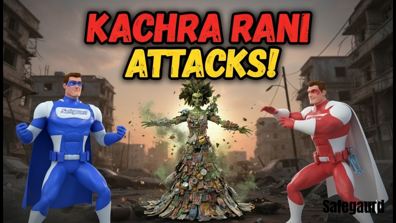 Commander Safeguard with Lifebuoy | Kachra Rani City Attack | Best ...