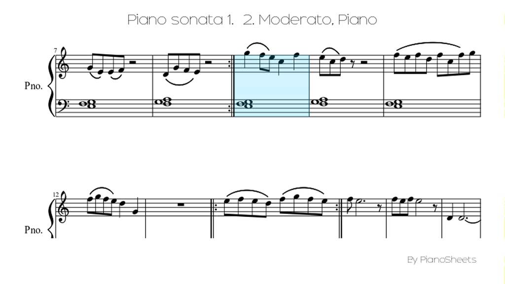 Piano sonata 1. 2. Moderato [Piano Solo] - YouTube
