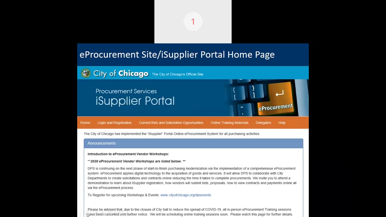 Eprocurement Login