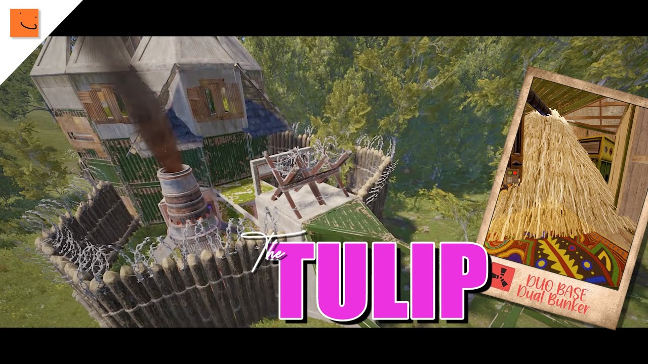 The Tulip • My NEW Duo Base - Double Bunker and a DEADLY TC Room • RUST ...