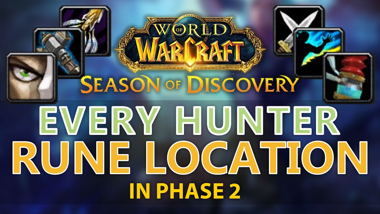 Every Phase 2 Hunter Rune Location! | Season of Discovery Guide - YouTube