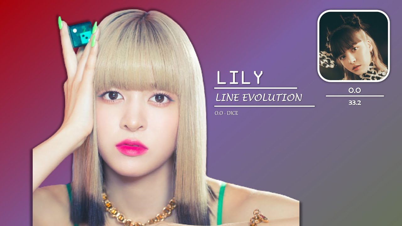 NMIXX (LILY) - Line Evolution (O.O - DICE) - YouTube