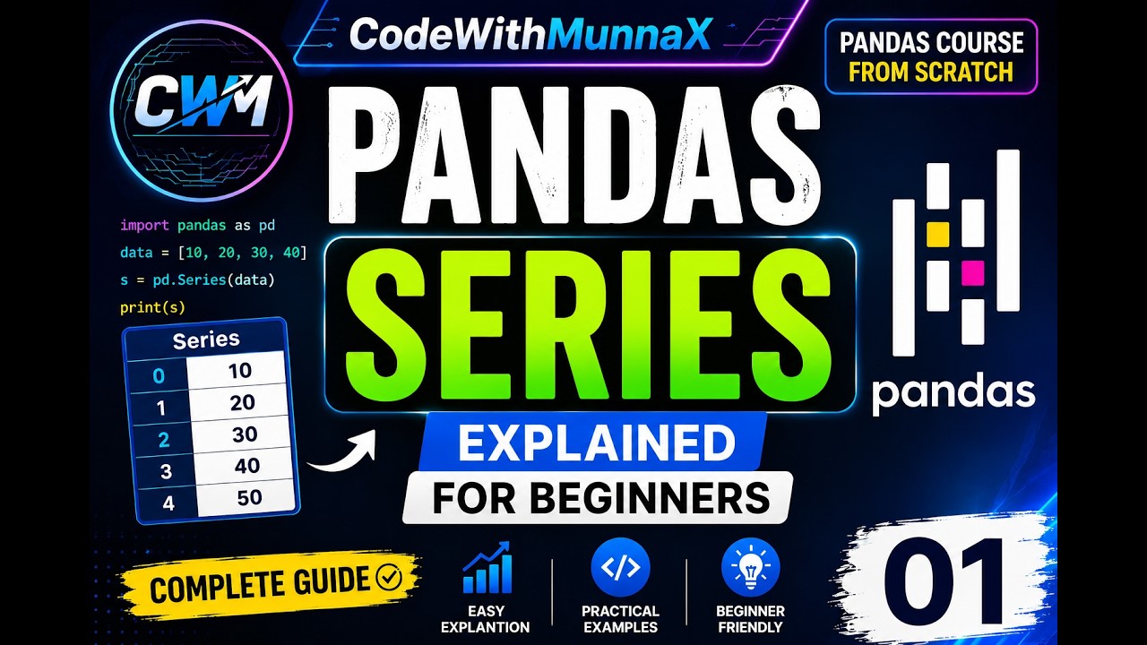Pandas Series in Python Explained with Examples | Pandas Tutorial #01 ...
