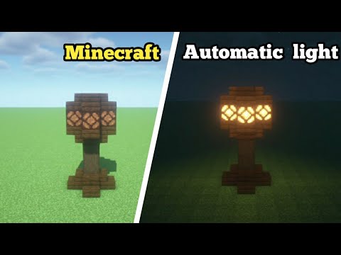Minecraft automatic light - YouTube