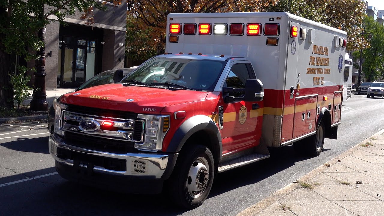 Philadelphia Fire Department Medic 53B Responding - YouTube