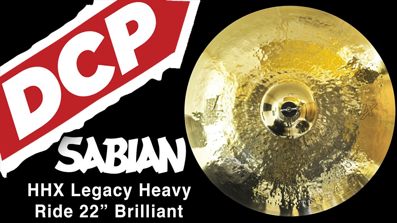 Sabian HHX Legacy Heavy Ride Cymbal 22" Brilliant 2995 grams - YouTube