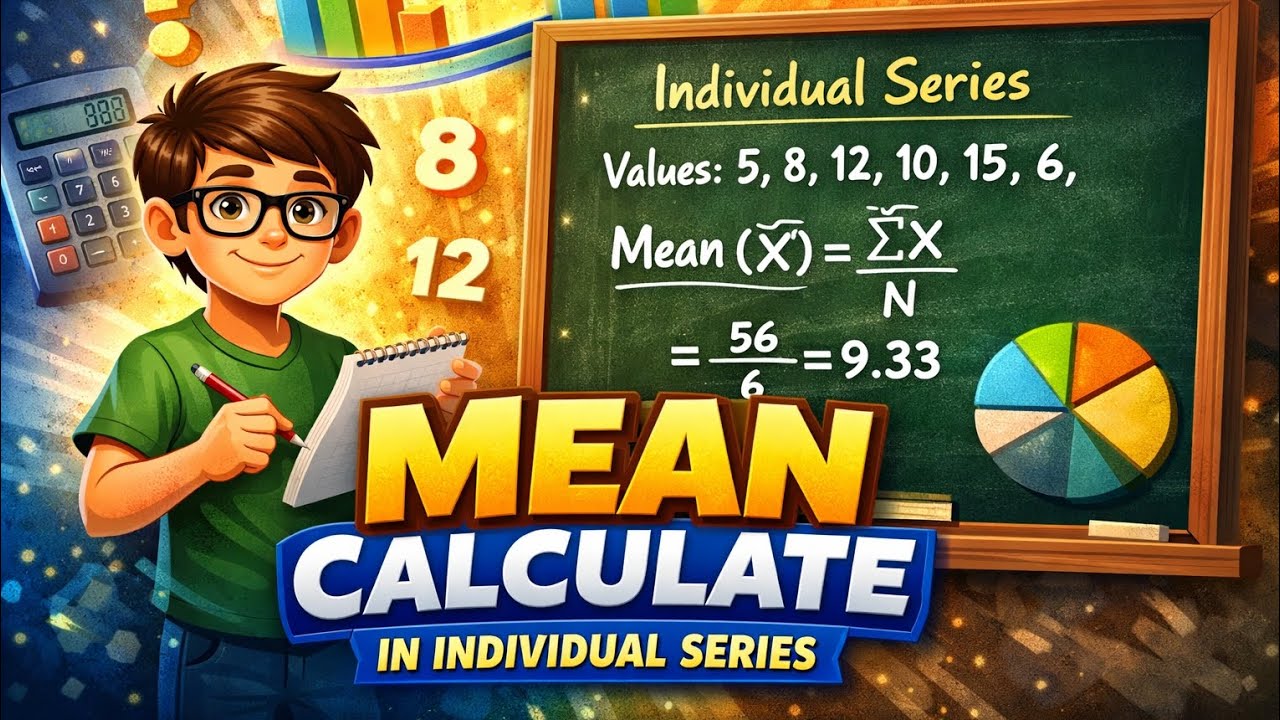Mean Individual Series | Average Formula & Questions | Statistics for ...