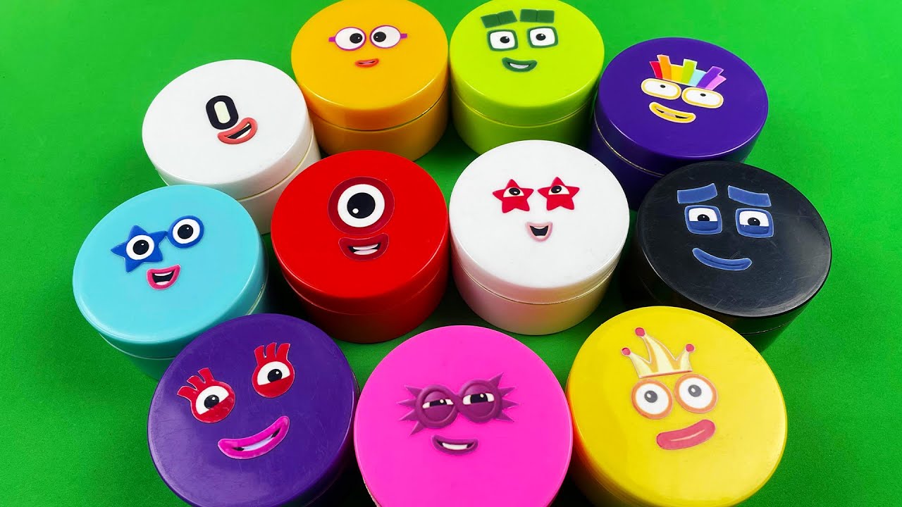 Numberblocks – Mixing Random All BUTTER SLIME !! Satisfying Video Slime ...