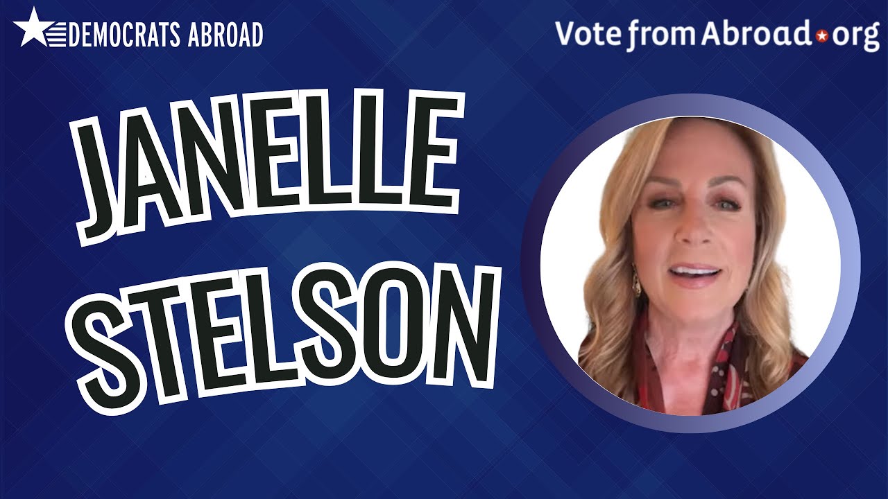 Janelle Stelson speaks to Democrats Abroad - YouTube
