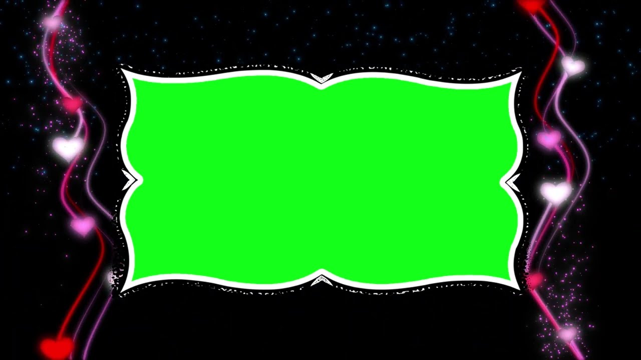 video frame green screen || wedding frame || green screen video frame ...