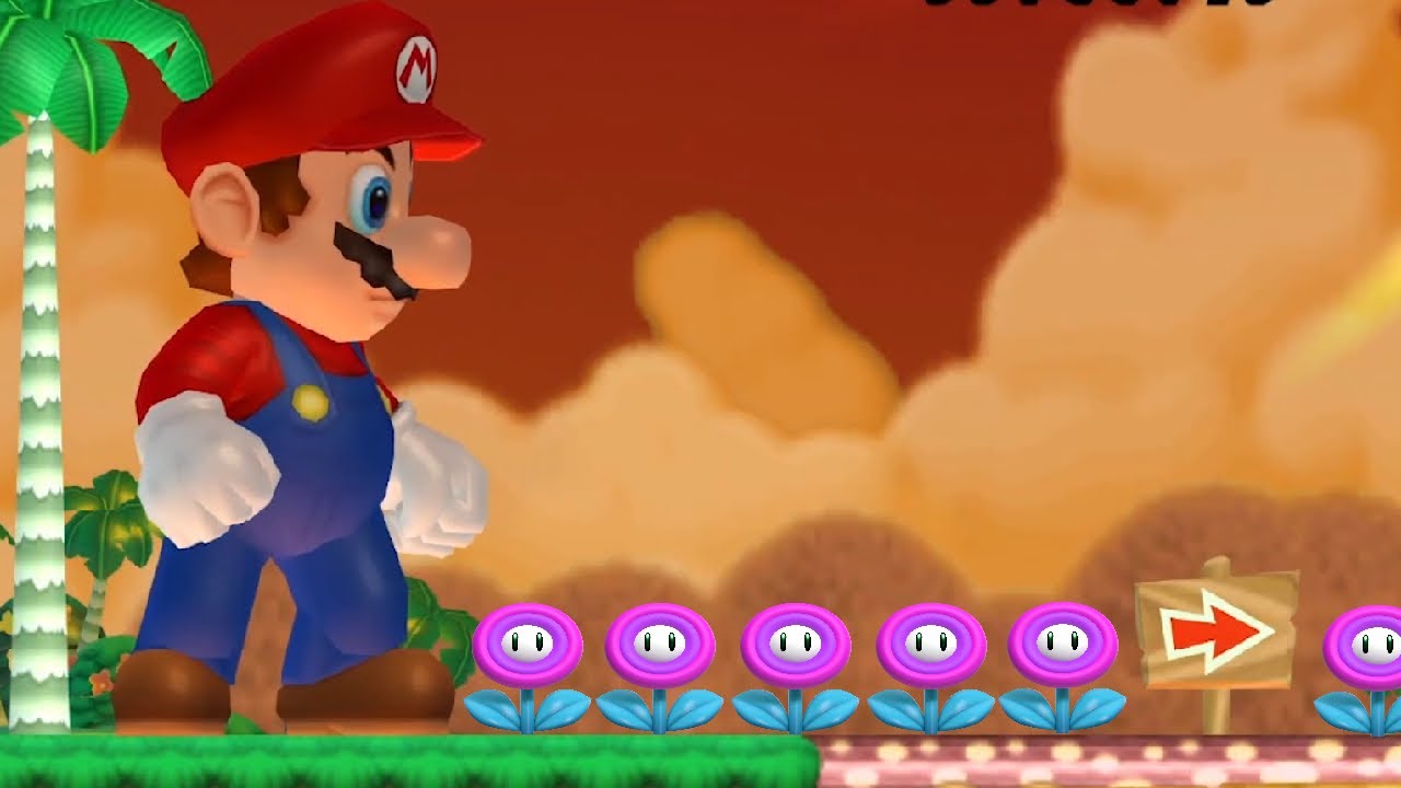 Giant New Super Mario Bros. Wii Mario Summer - Walkthrough - #01 - YouTube