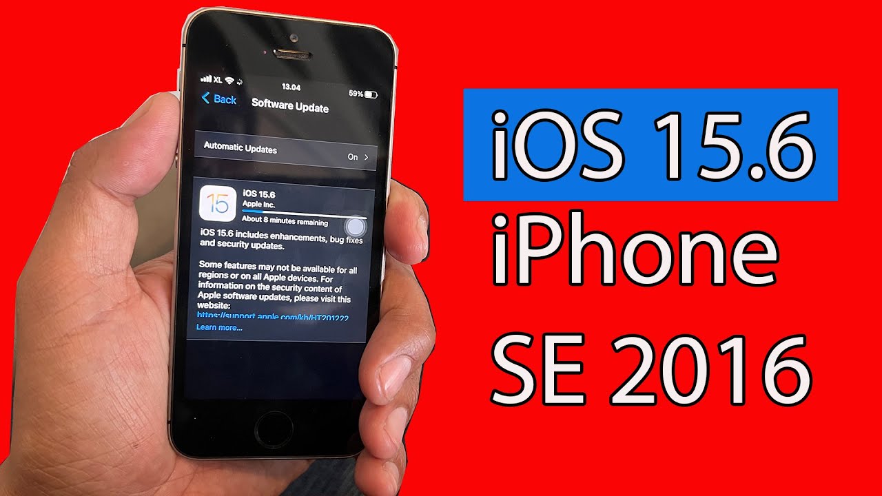 iOS 15.6 di iPhone SE 2016 - YouTube