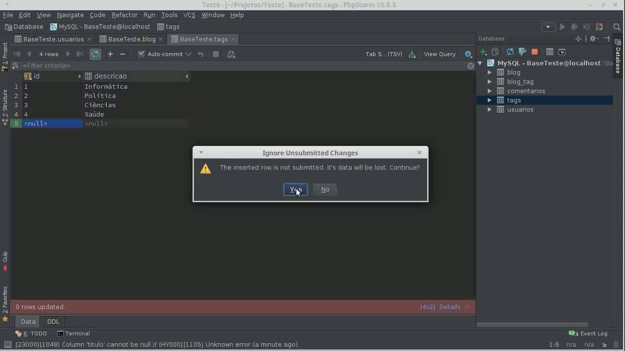 Usando Database Com Phpstorm Parte 5 Youtube 6533