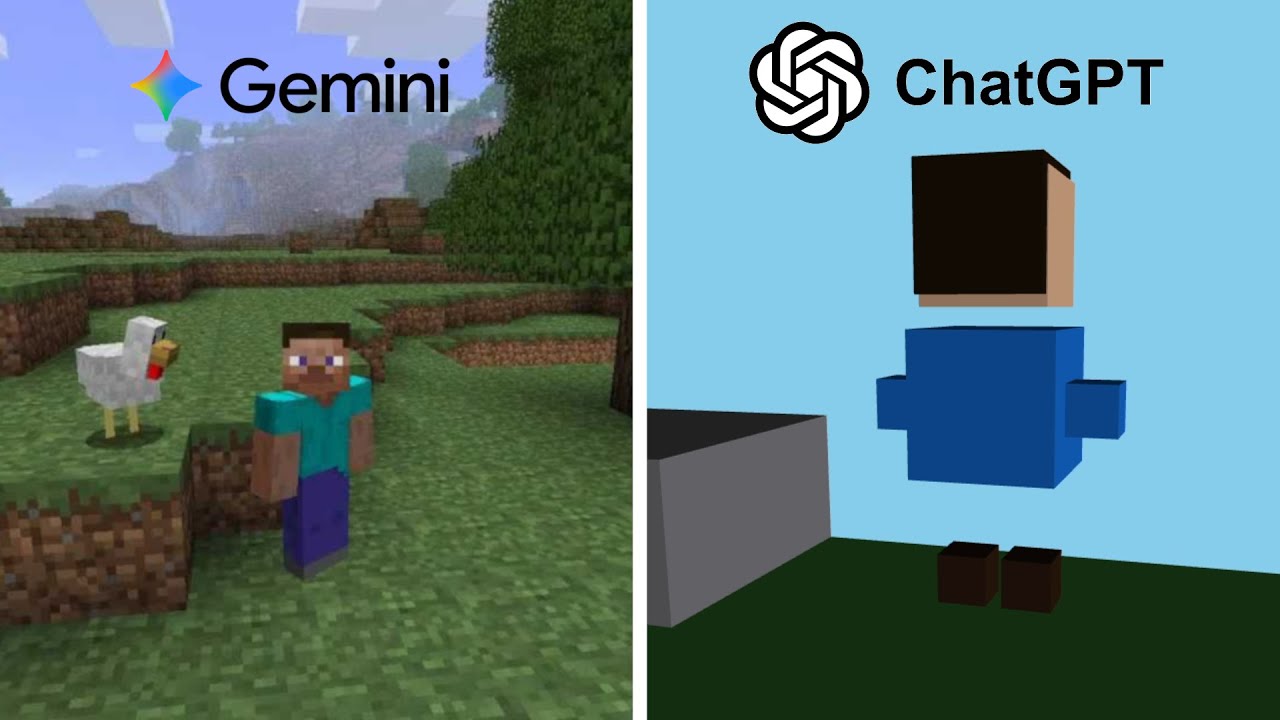 ChatGPT vs Gemini Make MINECRAFT From Scratch - YouTube