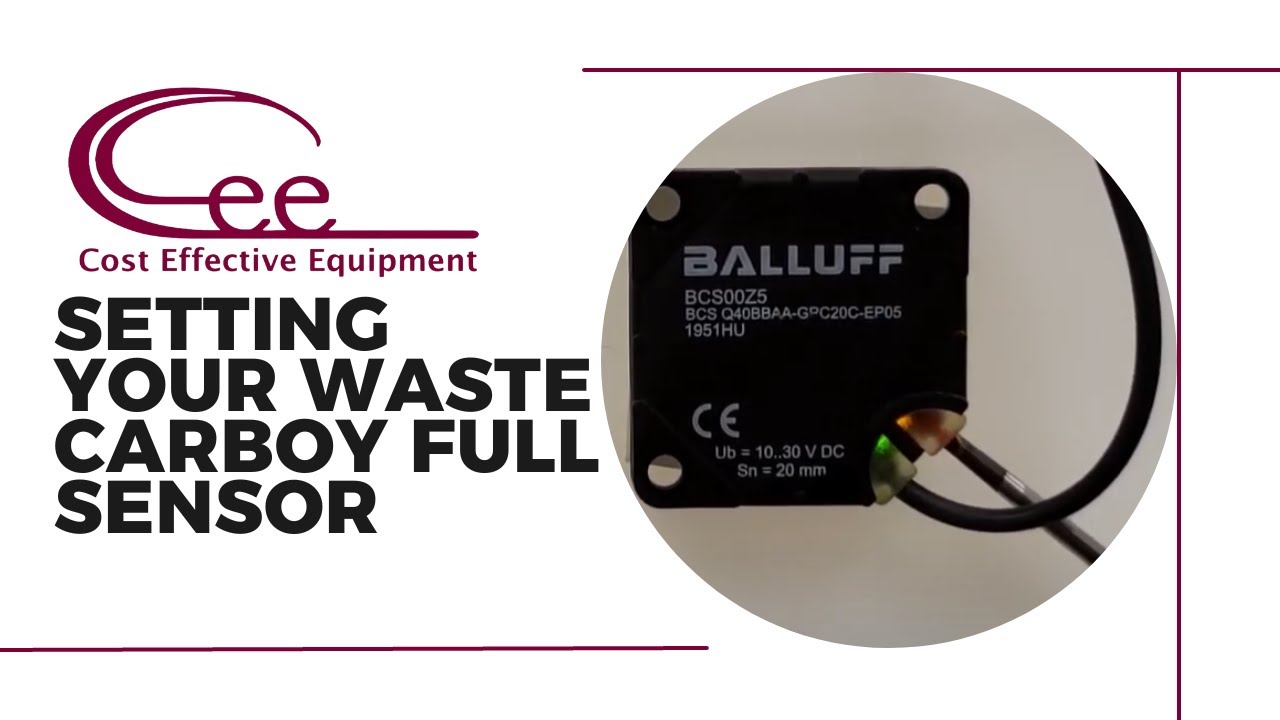 Waste Carboy | Setting the Full Sensor - YouTube