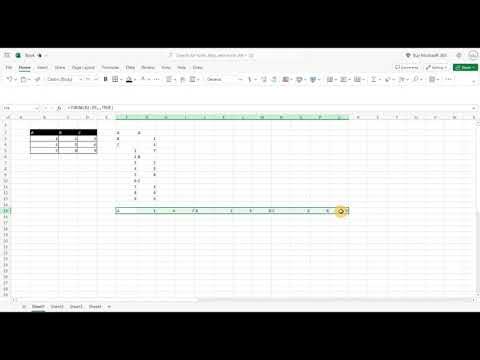 Use these NEW EXCEL Functions to transform Table data into a single Column or Row - YouTube