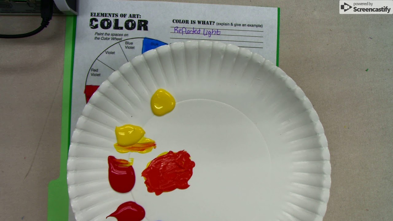 Acrylic paint Color Wheel - Part 1 - YouTube