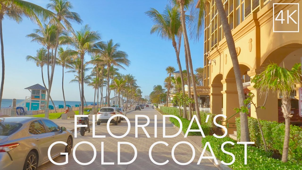 Florida's Gold Coast Scenic Drive 4K - Millionaires' Mile to Palm Beach ...