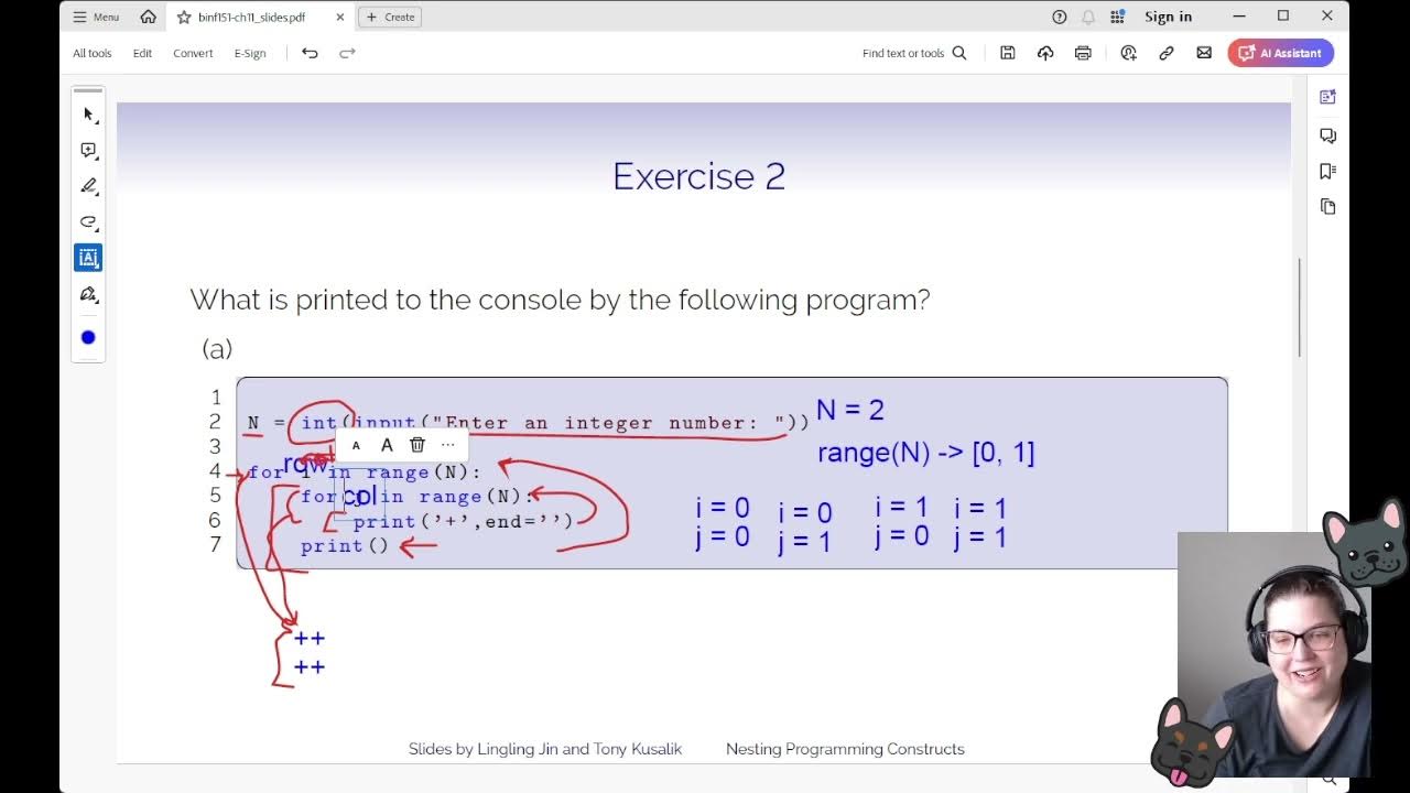 BINF 151 - Topic 11: Nesting Programming Constructs - YouTube