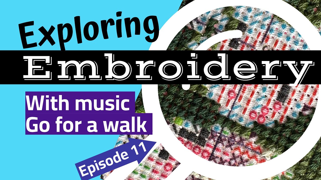 Relaxing and calming-cross stitch embroidery - YouTube