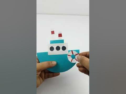 Rocking paper Boat Ship carft for kids, Paper craft, Origami craft ...