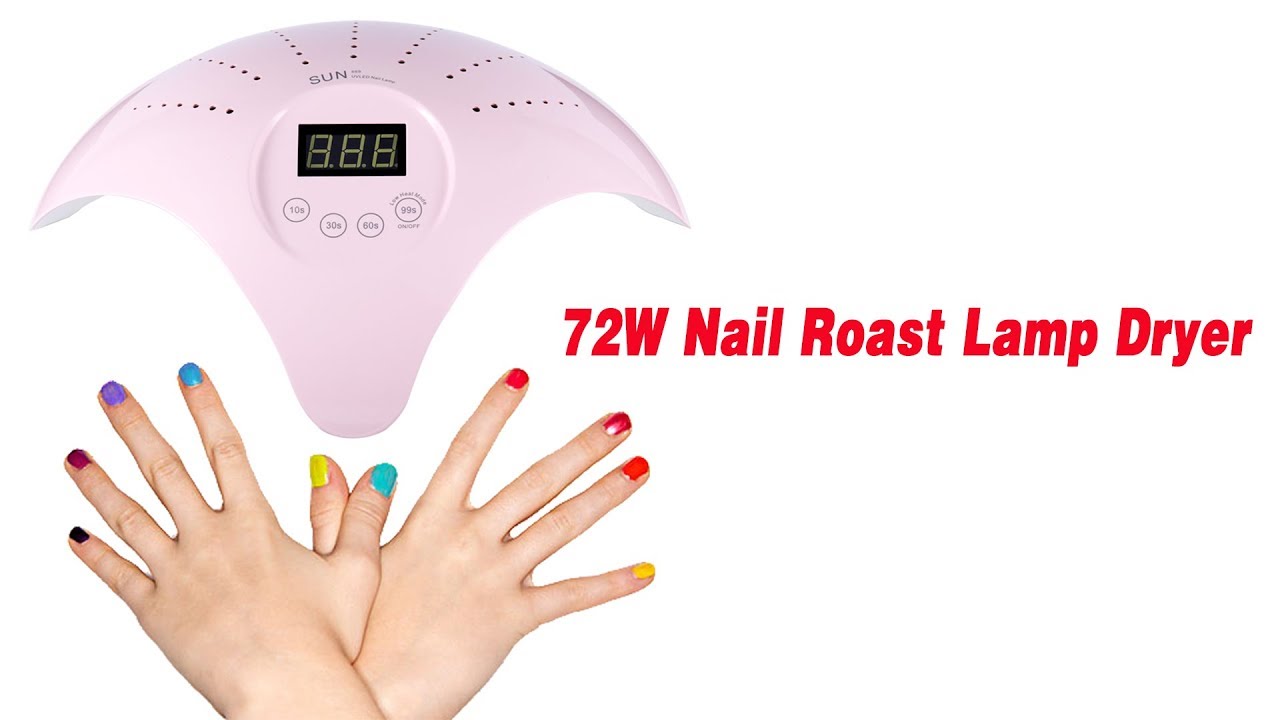 72W Nail Roast Lamp Dryer 36LED UV Lamps Gel Polish Art Tools for Nails ...
