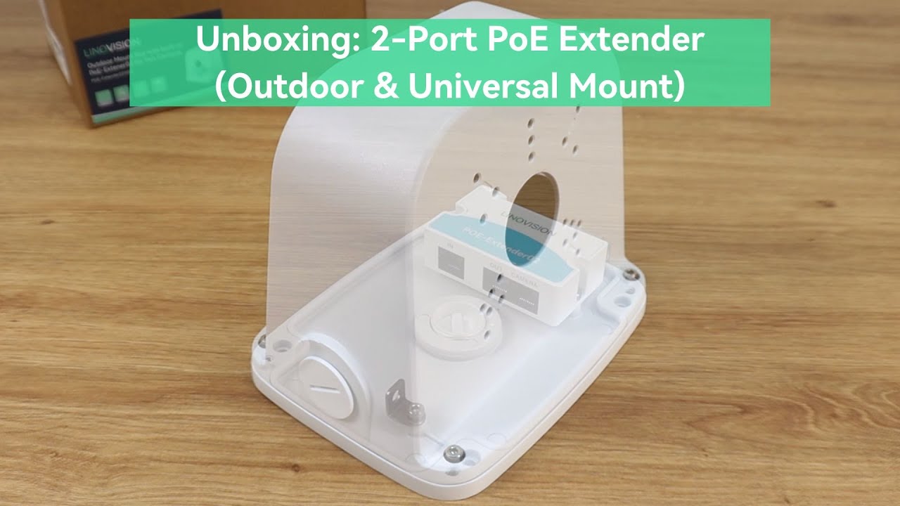 Unboxing 2 Ports Outdoor PoE Extender with Universal Mount Box for Two ...