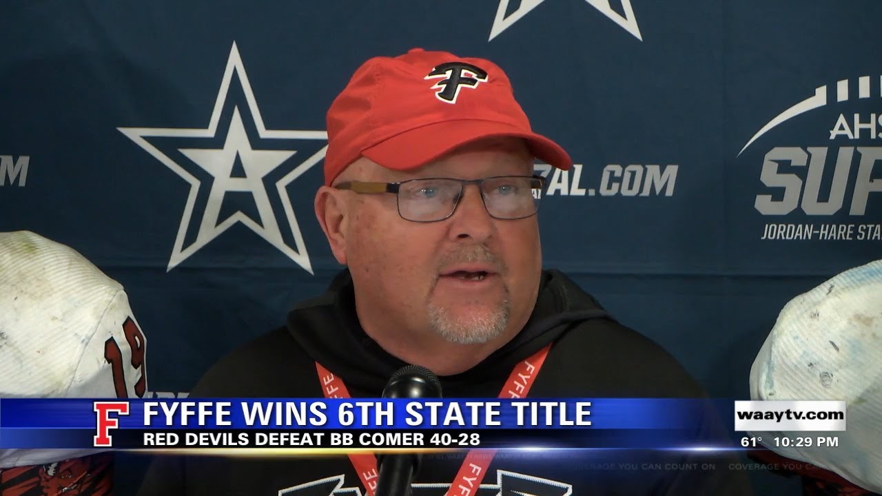 Fyffe wins sixth state title under Paul Benefield - YouTube