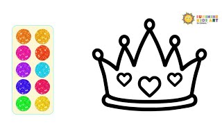 Dibujos Para Colorear De Coronas De Princesas Para Niños Dibujo Para