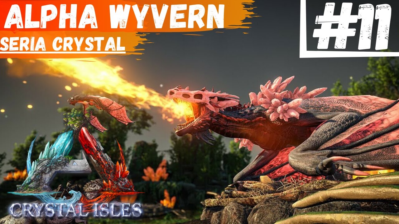 🦕 Walka z Alpha Wyvern - ARK Survival Evolved PL #11 na Crystal Isles ...