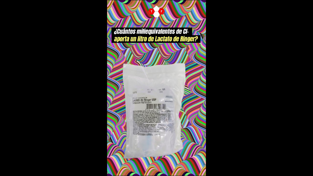 ¿Cuál es la composición química del Lactato De Ringer solución ...