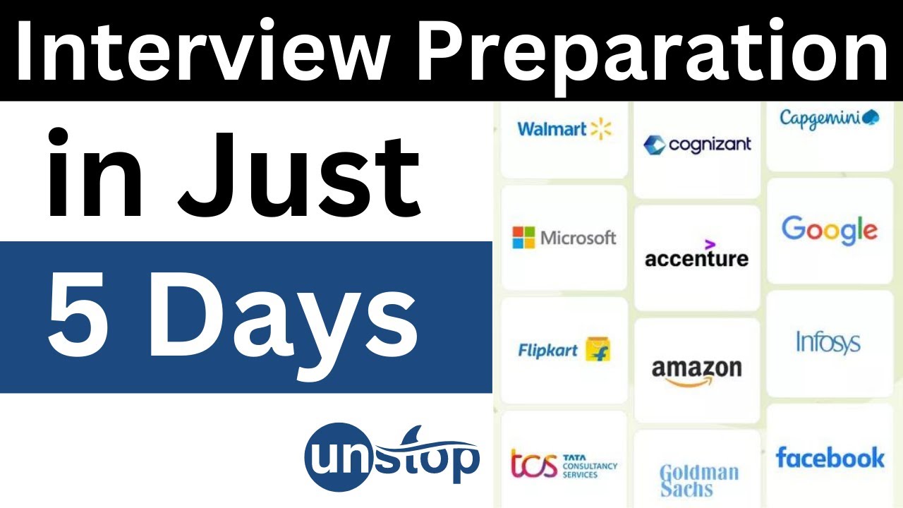 5 Days Interview Preparation for Freshers & Experienced Candidates [Top ...