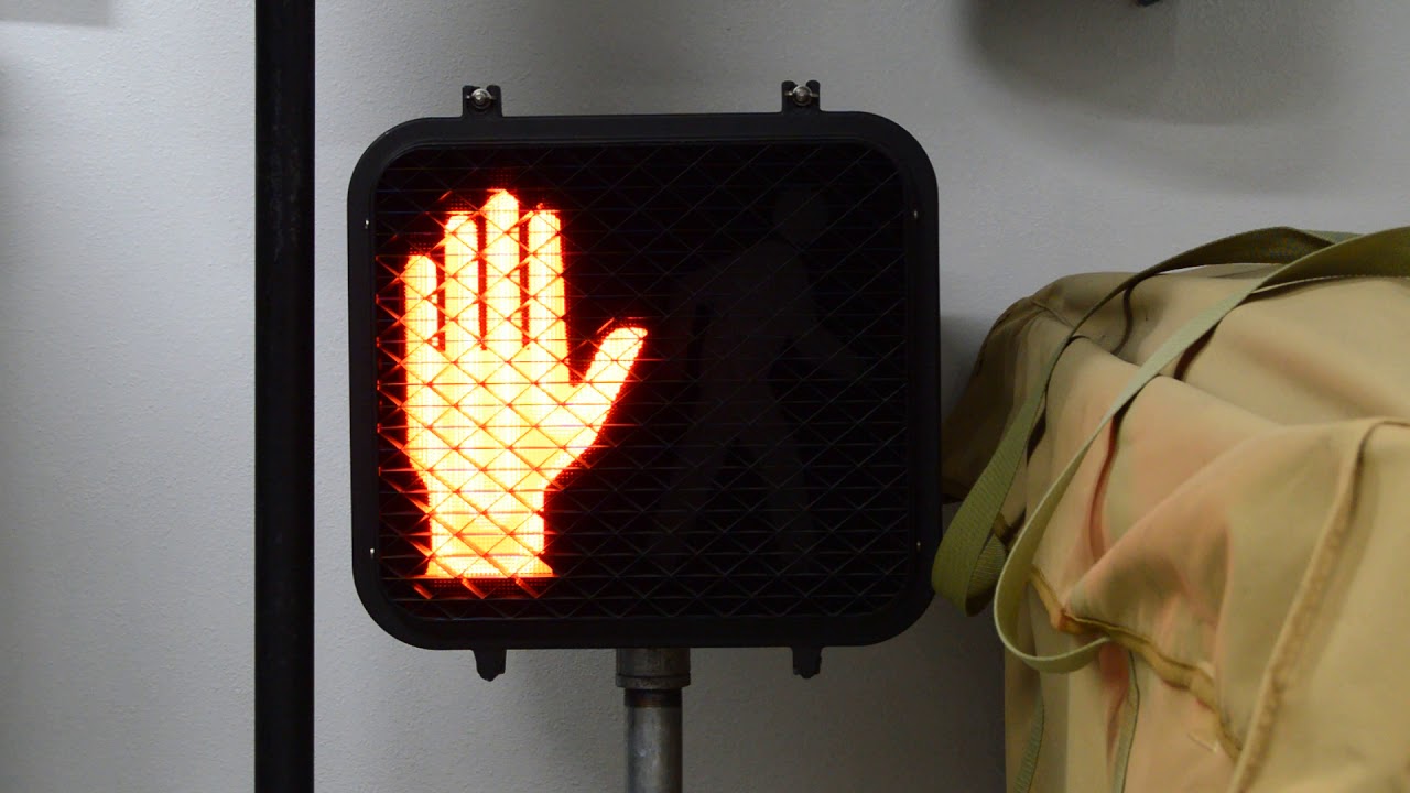 Neon Pedestrian Signal (ICC Model 4094) - YouTube