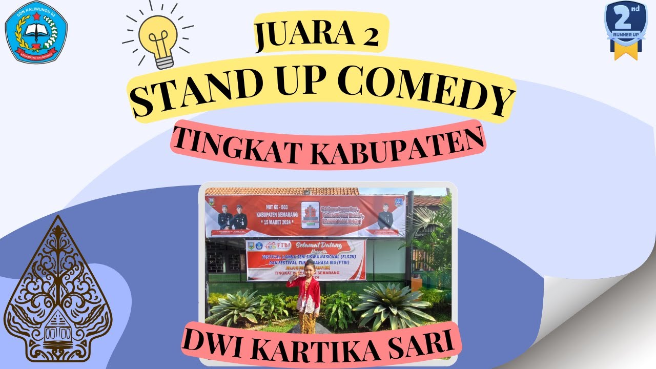 Juara 2 Stand Up Comedy Tingkat Kabupaten - YouTube
