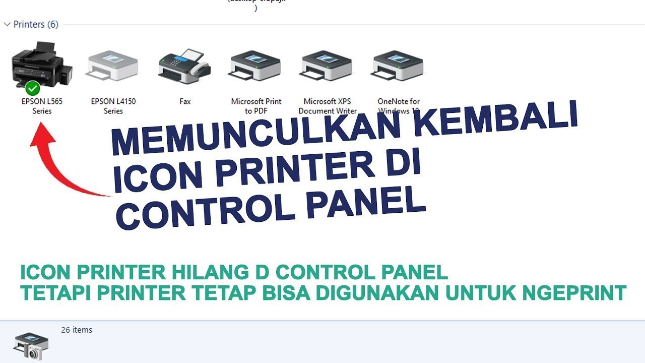 Mengatasi printer yang terhapus di control panel - YouTube