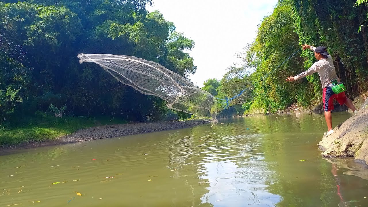 KAGET! JALA IKAN DARI TEBING DAPAT INDUKAN IKAN NILEM | Cara melempar ...