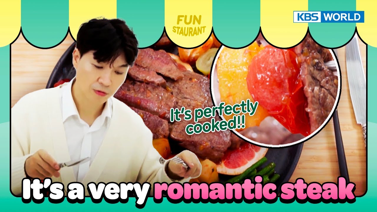It's a very romantic steak💘 [Stars' Top Recipe at Fun-Staurant : EP.163 ...