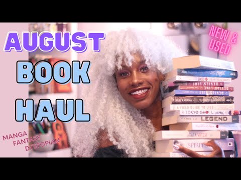 BIG Book Haul | Manga, Fantasy, Dystopian | 2020 AUGUST BOOK HAUL 💜💛