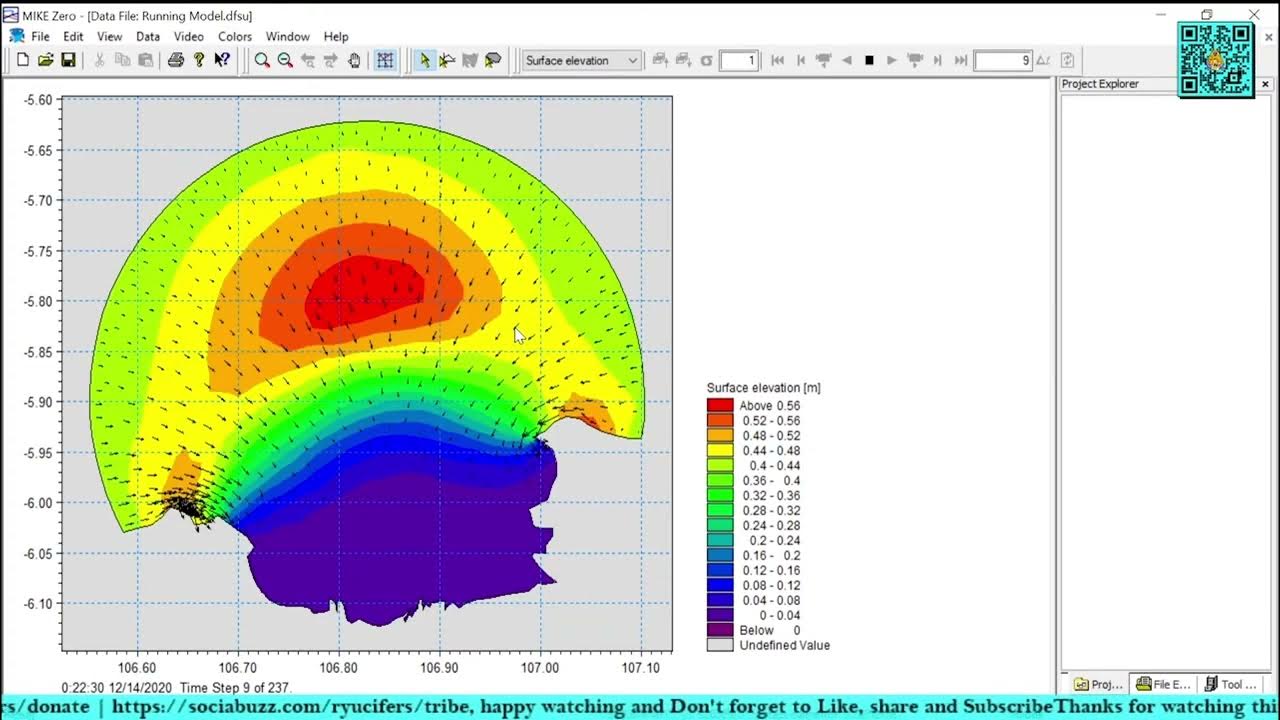Tutorial sea current Flow Model modeling and Spectral Wave with software Mike21 - YouTube