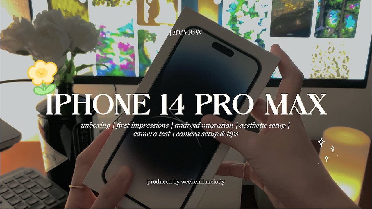 🤍 iPhone 14 Pro Max Unboxing + First Impressions | android migration ...