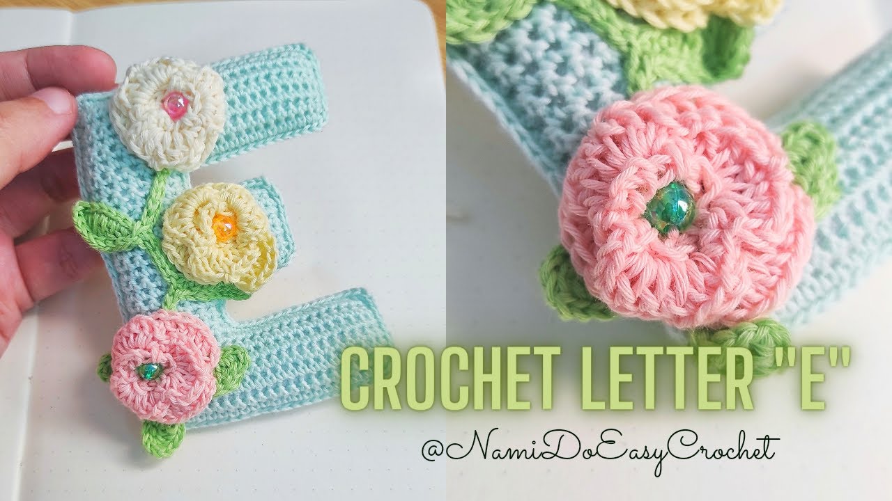 Easy Crochet: How to crochet Letter "E" (part 1) #crochet #easycrochet ...