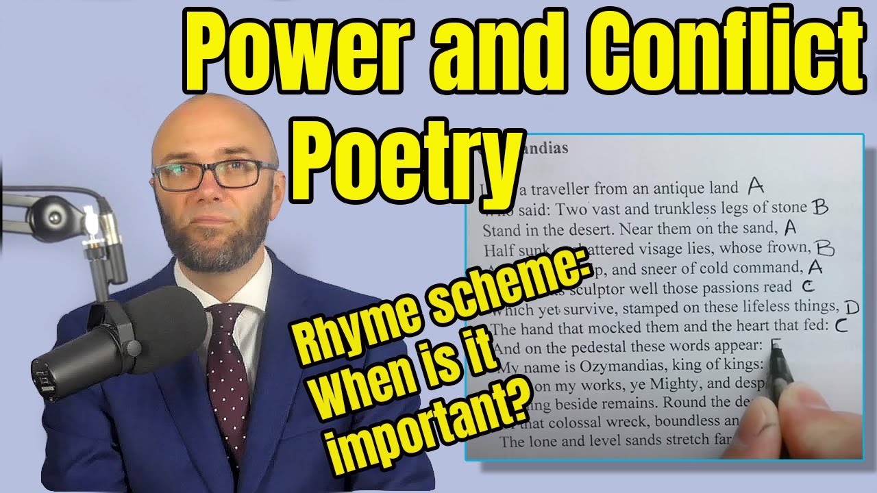 Understanding Poetry: Rhyme Schemes (Power and Conflict Poetry) - YouTube