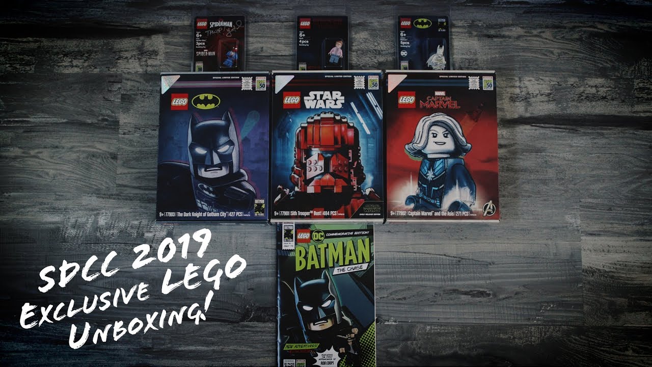 LEGO SDCC 2019 Exclusives Unboxing & Build - YouTube